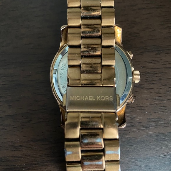 Michael Kors | Accessories | Michael Kors Rose Gold Chronograph Mk543 ...